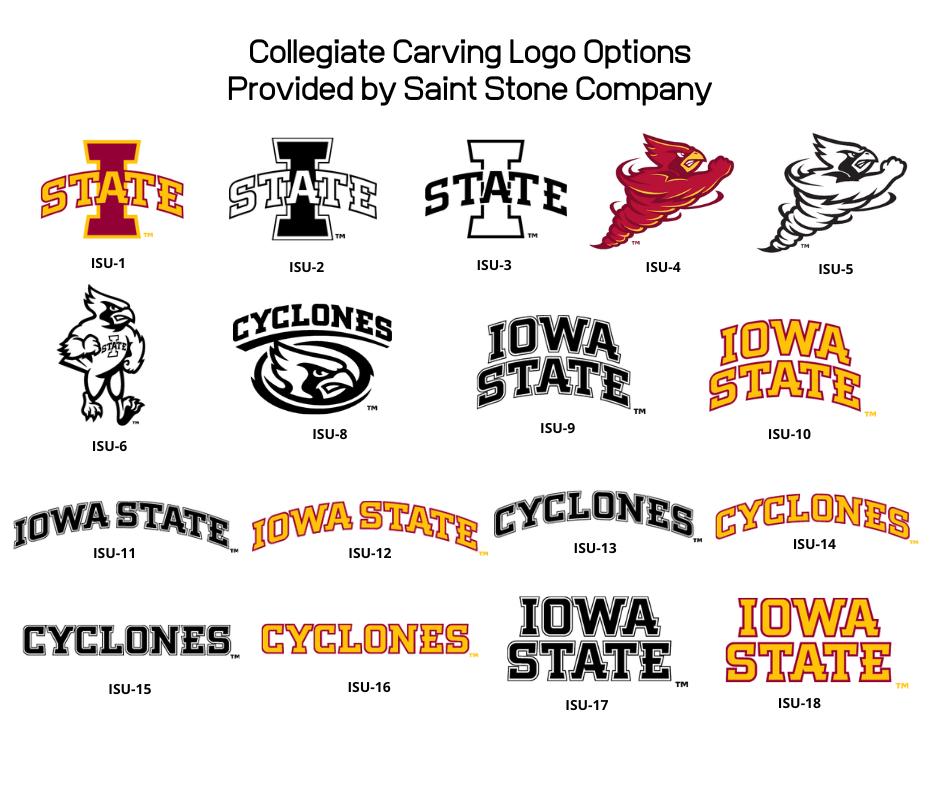 Iowa State Cyclones Engraved Logo Stone, Iowa State University Garden ...