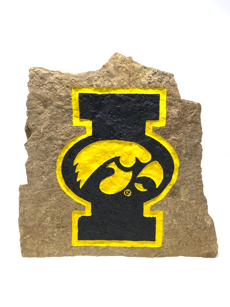 Iowa Hawkeye Logo Engraved Stone, Iowa Hawkeye Gifts, University of ...
