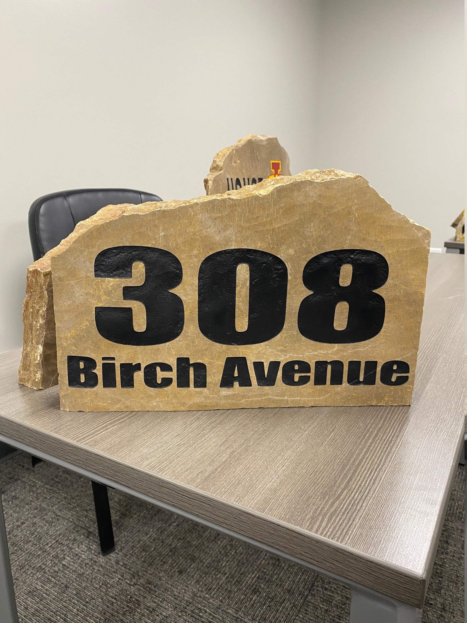 Large Address Rock, Personalized Address Gift, Address Stone Sign ...