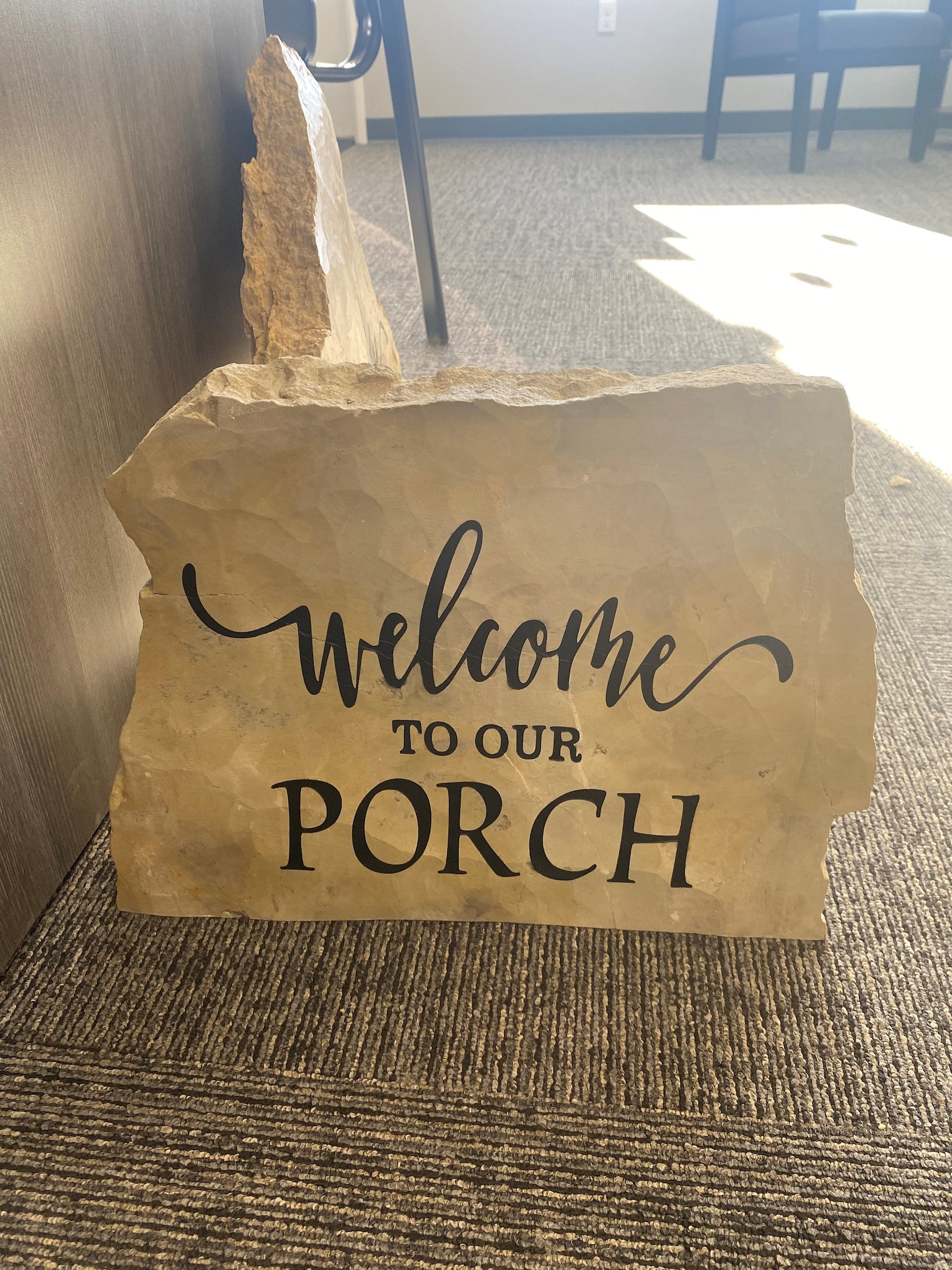 Welcome to Our Porch Engraved Rock, Porch Party Decor, Outdoor Party ...