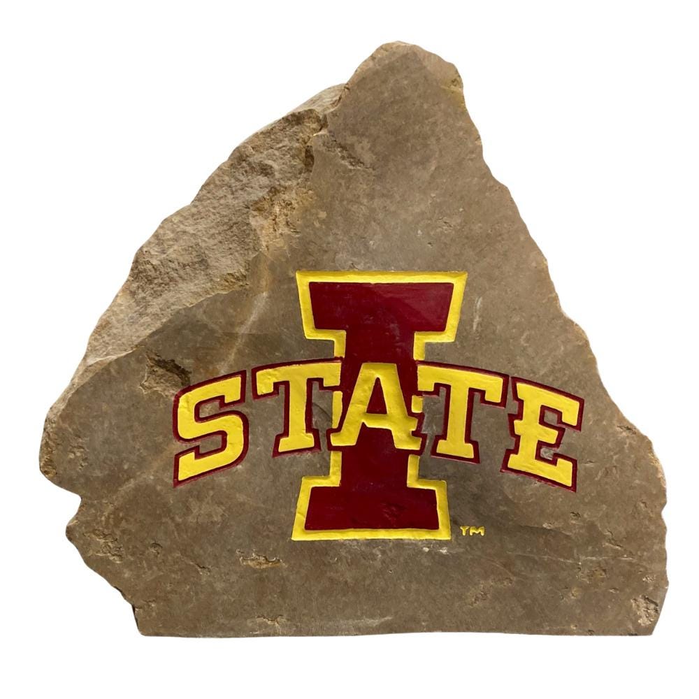 Iowa State Cyclones Engraved Logo Stone, Iowa State University Garden ...
