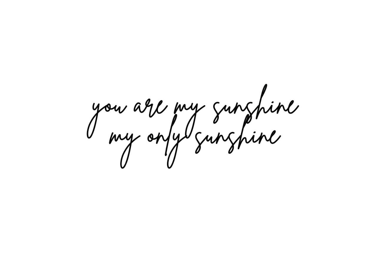 You Are My Sunshine My Only Sunshine SVG - Etsy