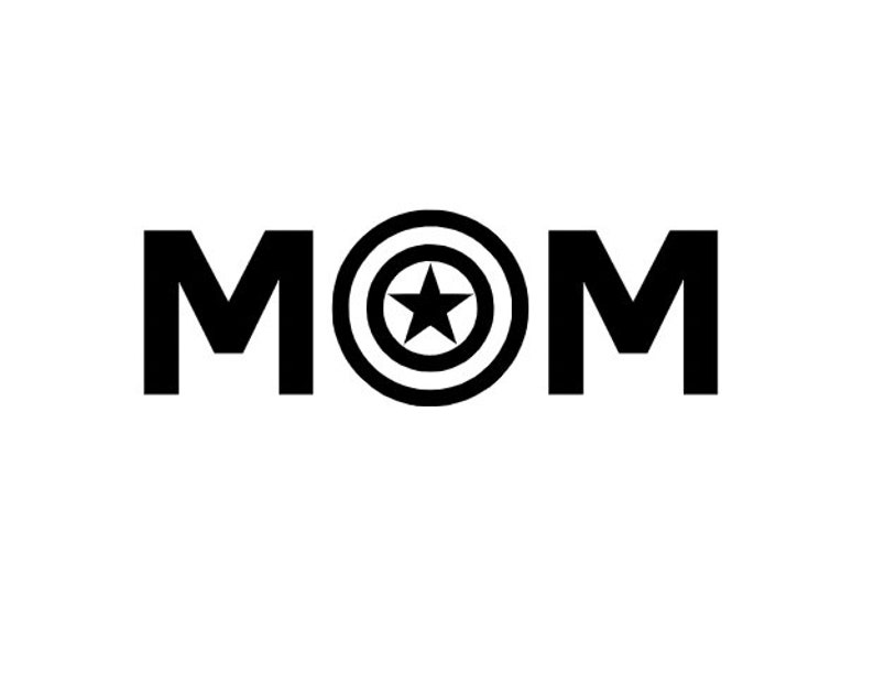 Captain America Shield Mom SVG Marvel - Etsy