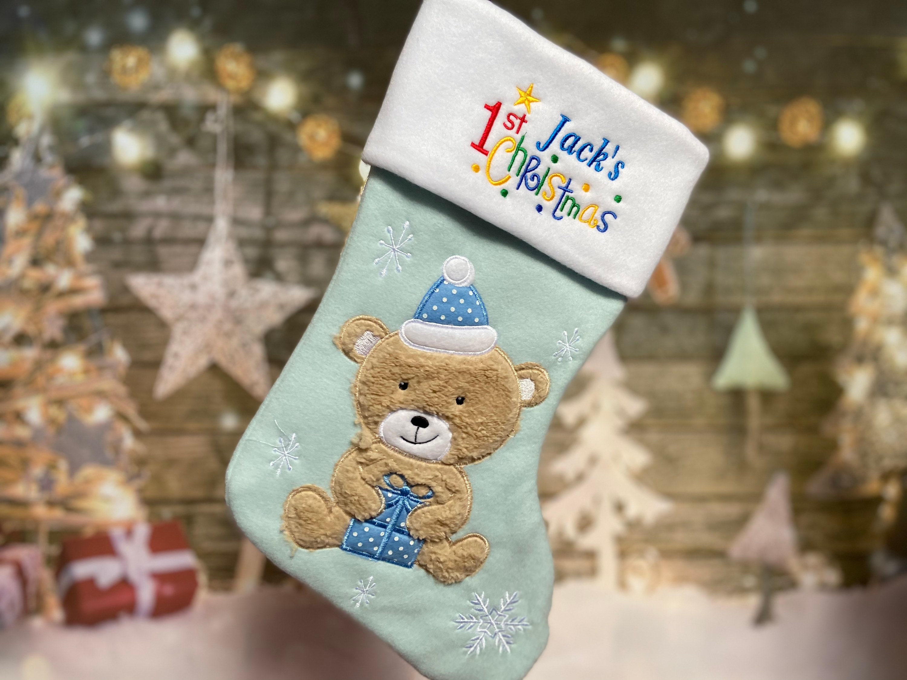 First Christmas Stocking Baby Stocking Personalized | Etsy Australia