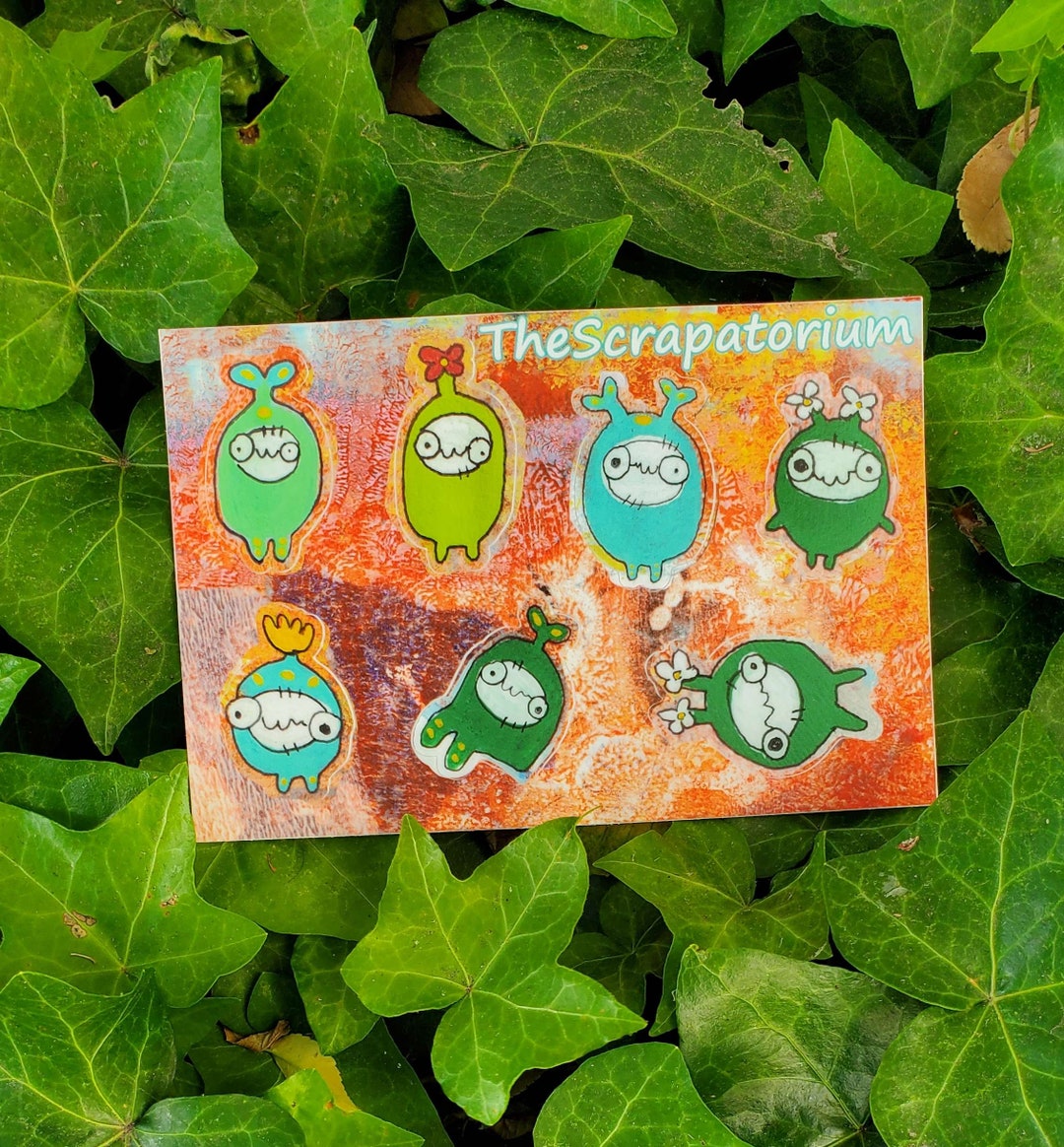 Sprout Monsters Sticker Sheet - Etsy