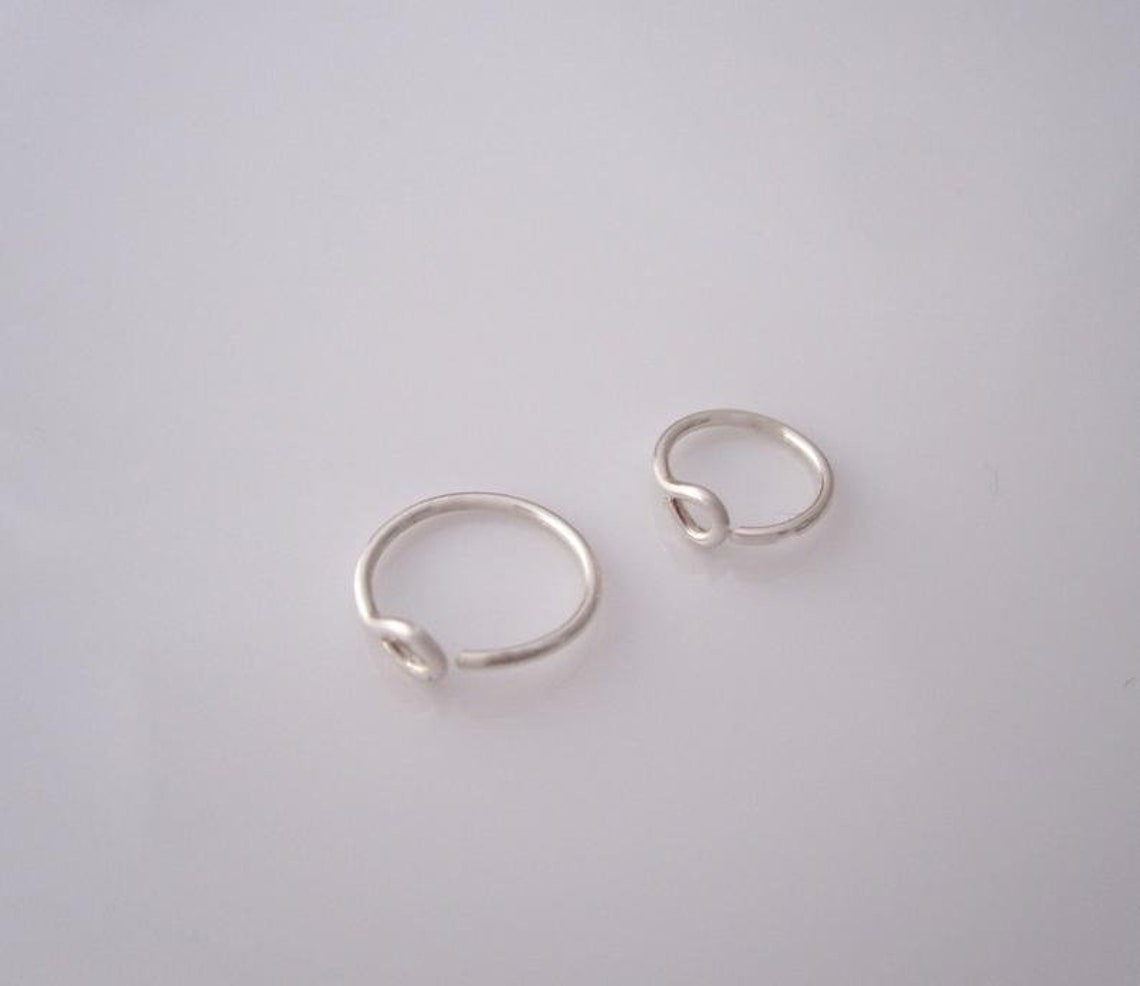 A Pair of Small Teardrop Wire Sleepers in Sterling Silver | Etsy