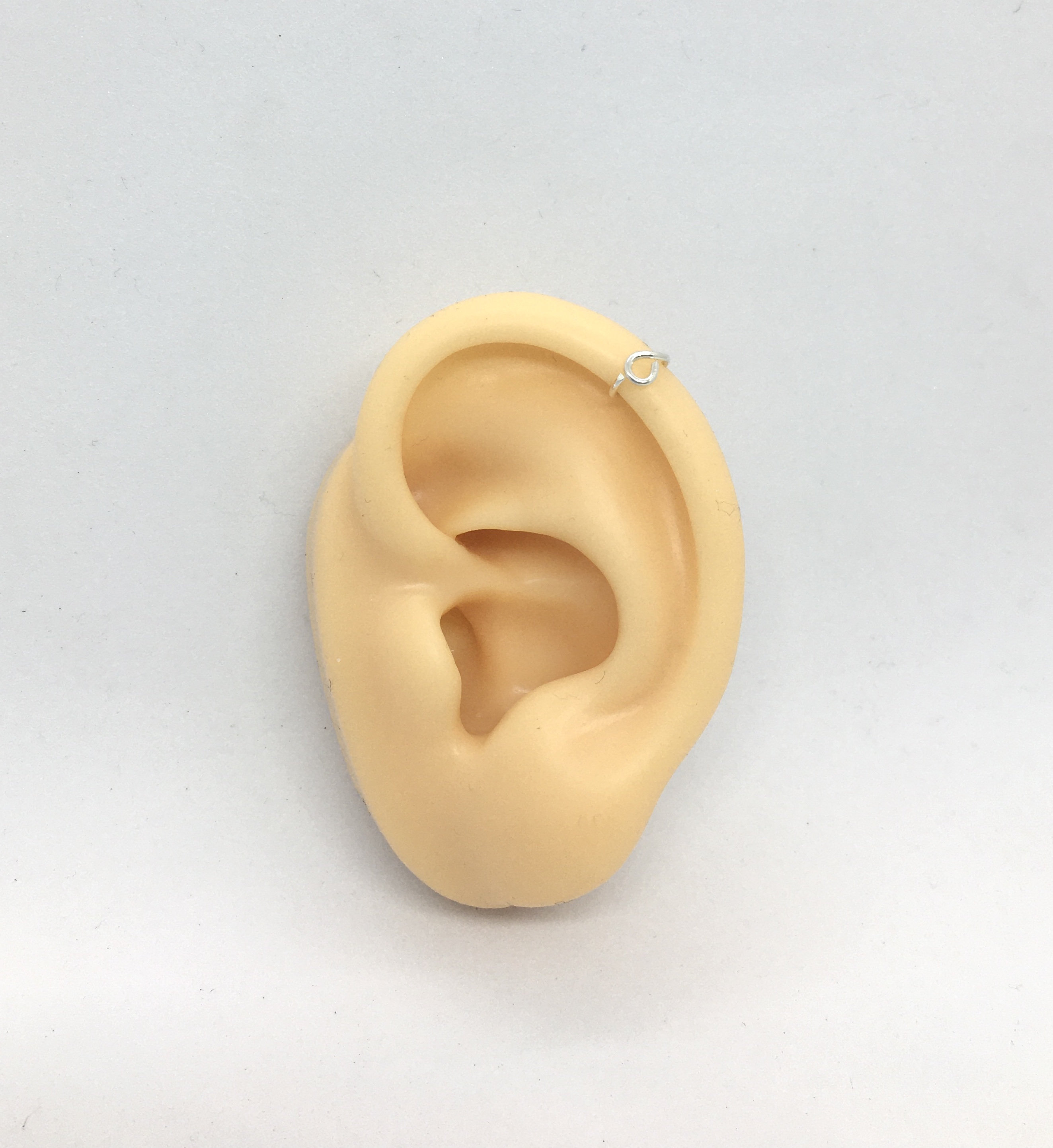 A Pair of Small Teardrop Wire Sleepers in Sterling Silver - Etsy