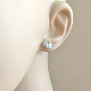A Pair of Cute Squirrel and Acorn Nut Studs Earrings - Etsy