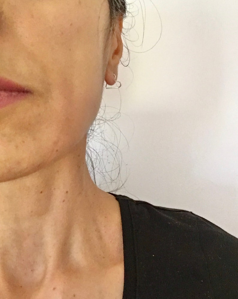 Single or a pair of small 12mm HEART sterling silver or yellow | Etsy