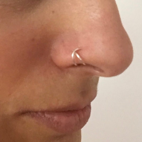 Cross Nose Ring - Etsy