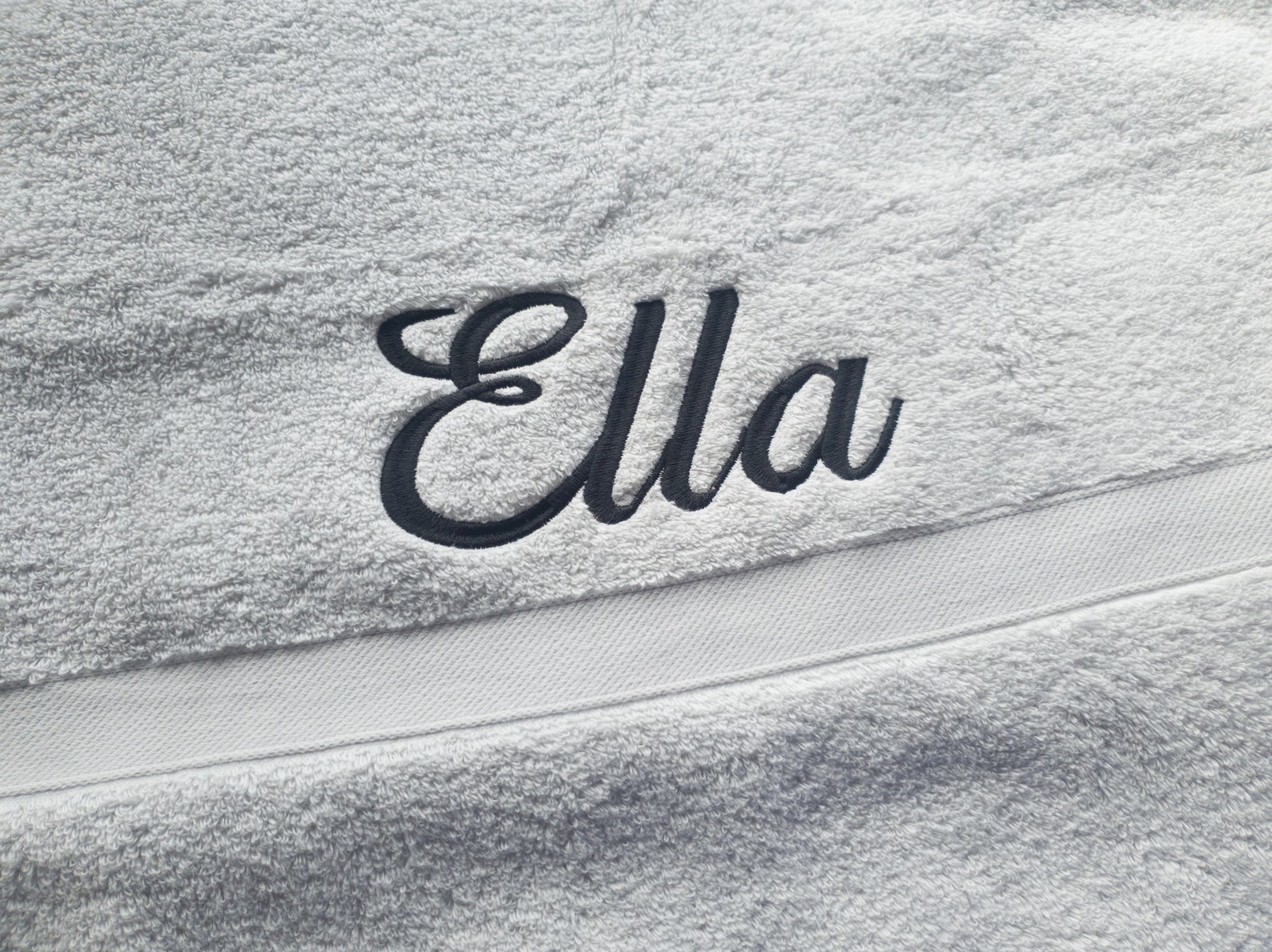 Personalised Embroidered Towel With Single Name Home Gift - Etsy UK