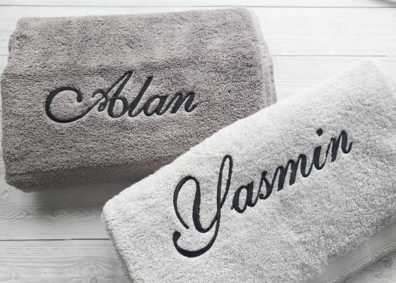 Personalised Embroidered Towel With Single Name Home Gift - Etsy UK