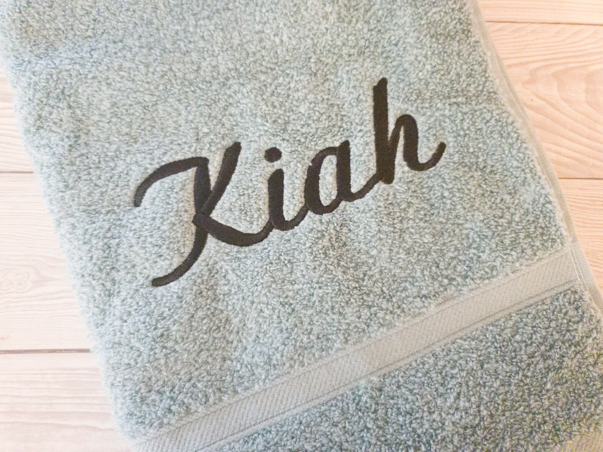 Personalised Embroidered Towel With Single Name Home Gift - Etsy UK