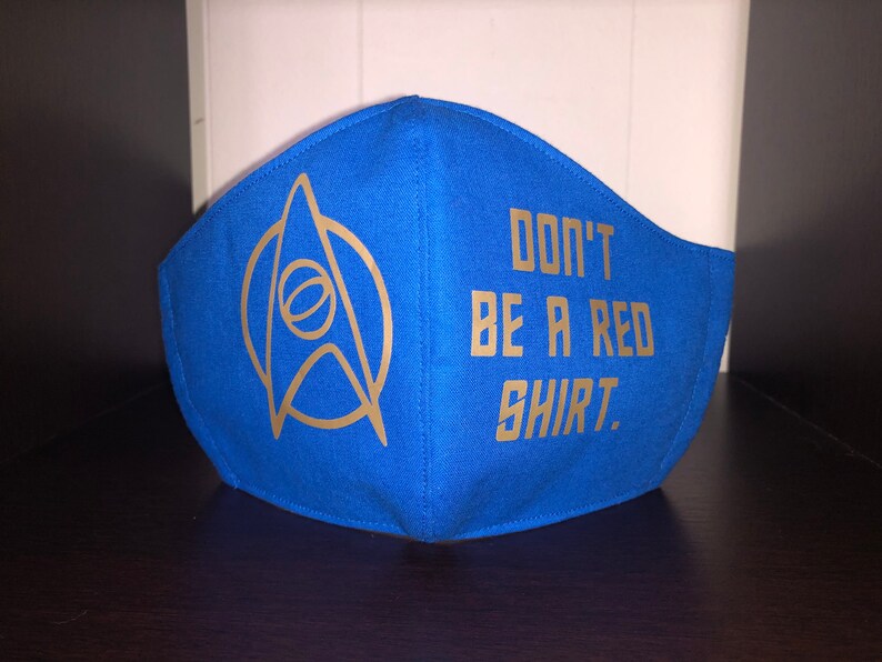Star Trek-Inspired Cotton Face Mask w/ Filter Pocket & | Etsy