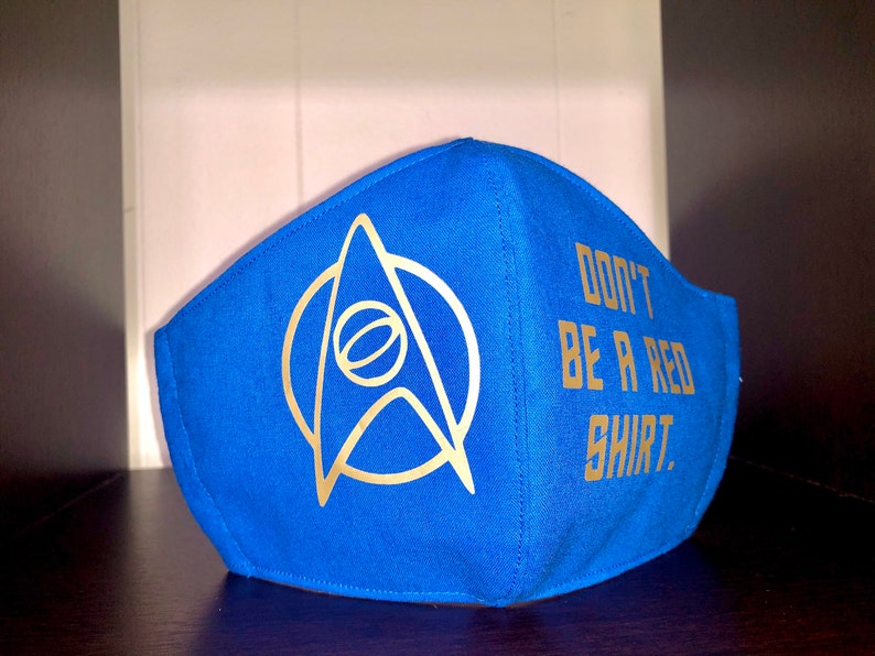 Star Trek-Inspired Cotton Face Mask w/ Filter Pocket & | Etsy