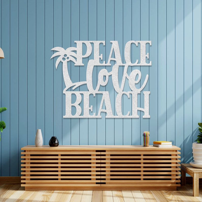 Beach House Sign Beach Metal Sign Beach Metal Wall Art Ocean Metal Art ...