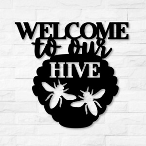 Welcome to Our Hive | Spring Decor | Bee Decor | Welcome Sign | Outdoor ...