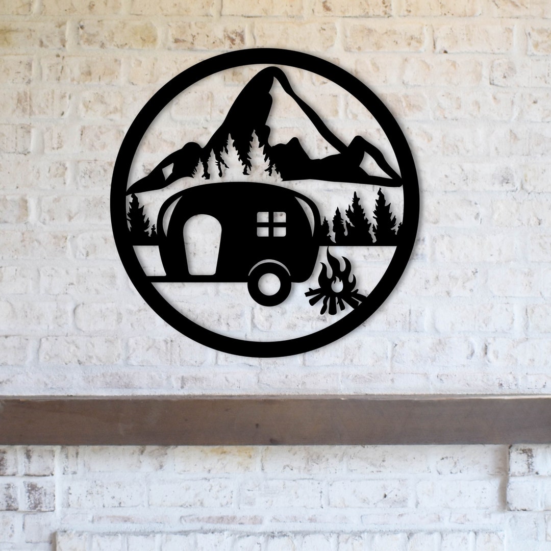 Camping Decor | Camping Sign | Metal Camping Sign | Laser Cut Metal ...