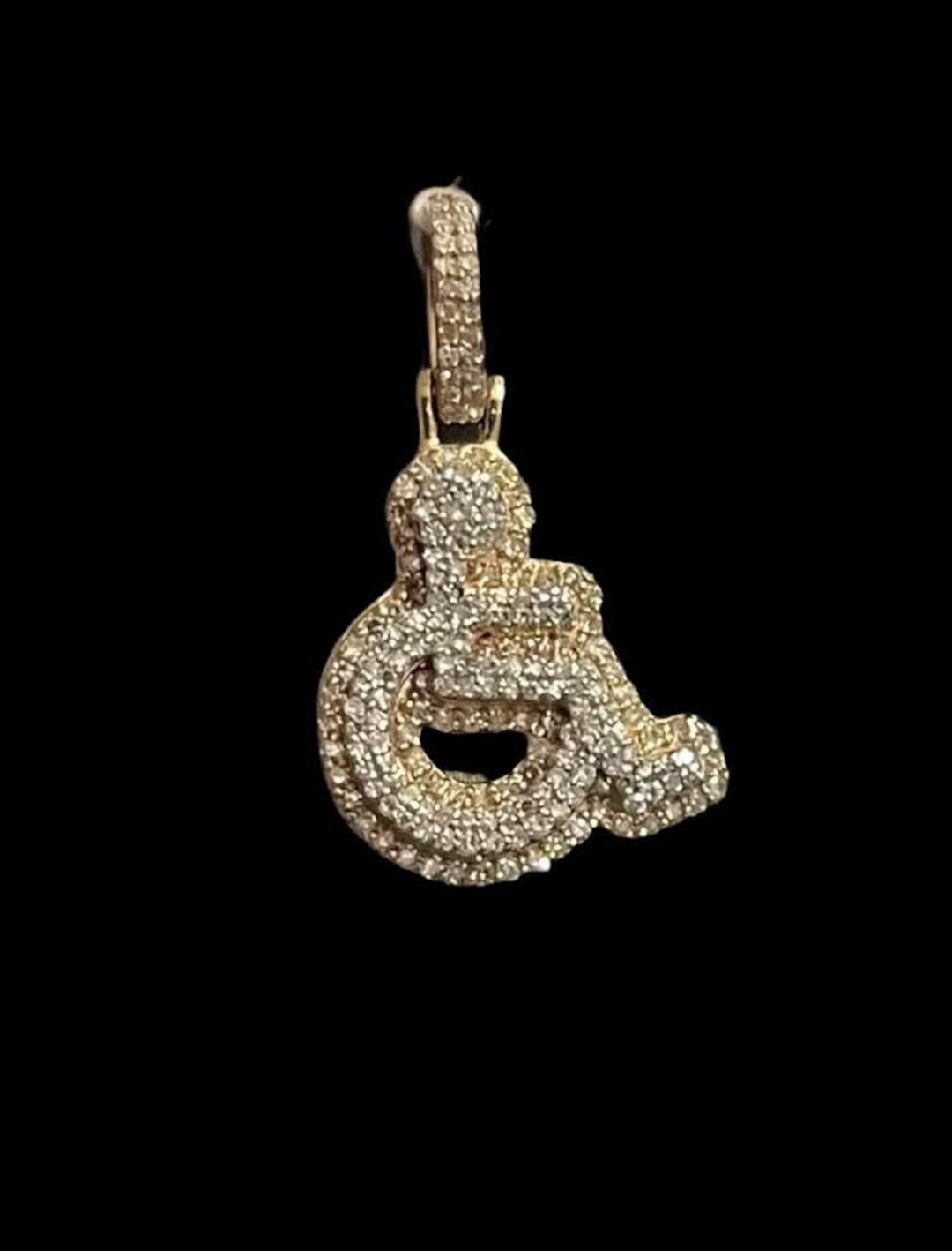 10k Yellow Gold Handicap Sign - Etsy