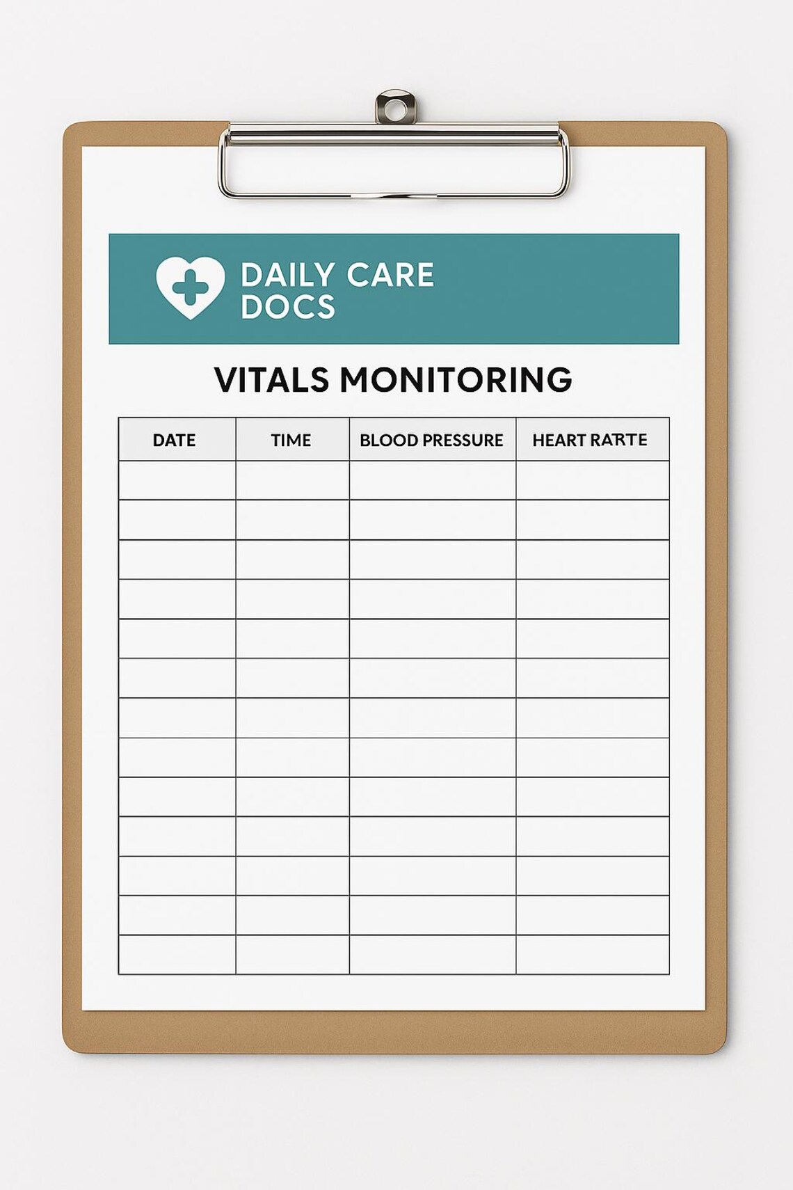 Vitals Monitoring Sheet – Printable Daily Vitals Log for Home Care - Etsy