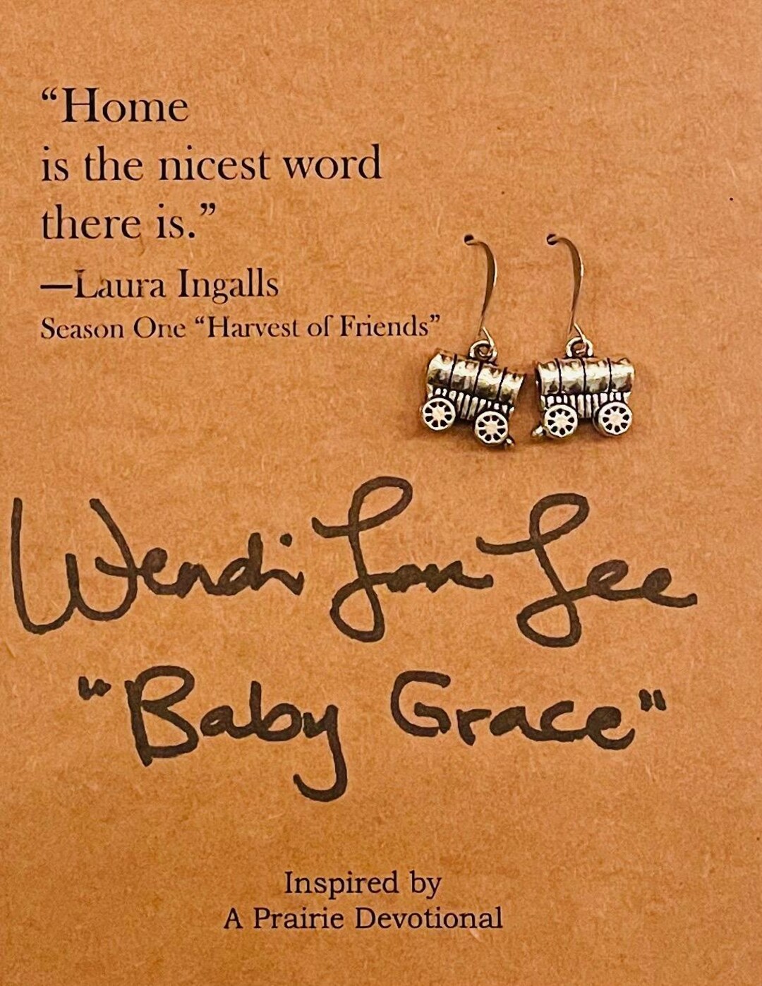 Prairie Quote Earrings, Little House on the Prairie - Etsy