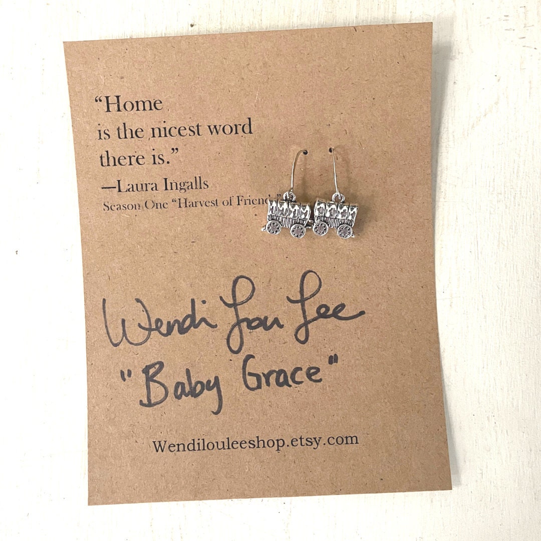 Prairie Quote Earrings or Necklace, Little House on the Prairie - Etsy