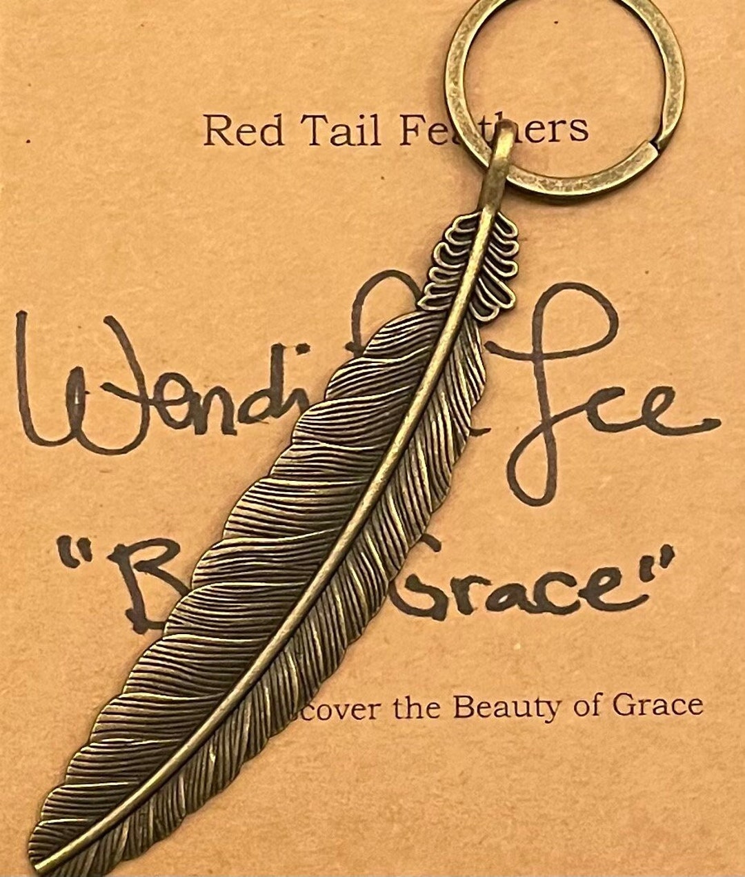 Feather Keychain, Red Tail Feathers, Little House on the Prairie - Etsy