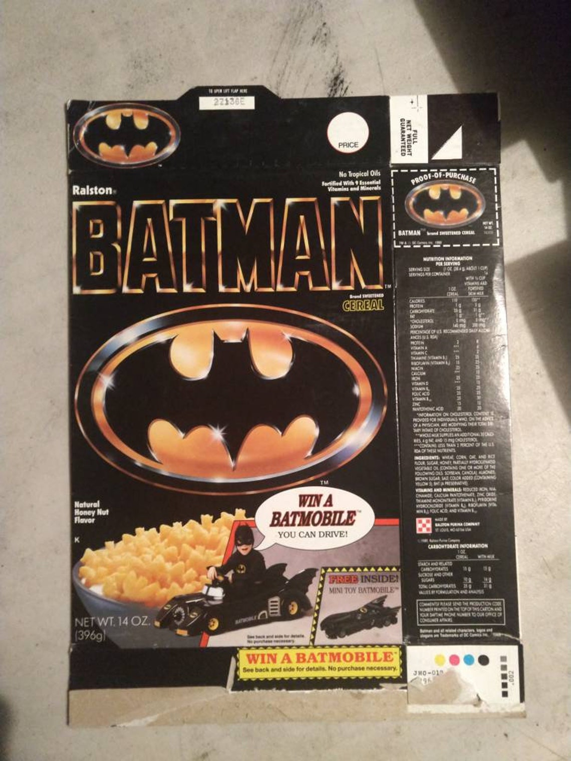 Set of 6 Ralston Batman Cereal Boxes with Batmobile and Glow | Etsy