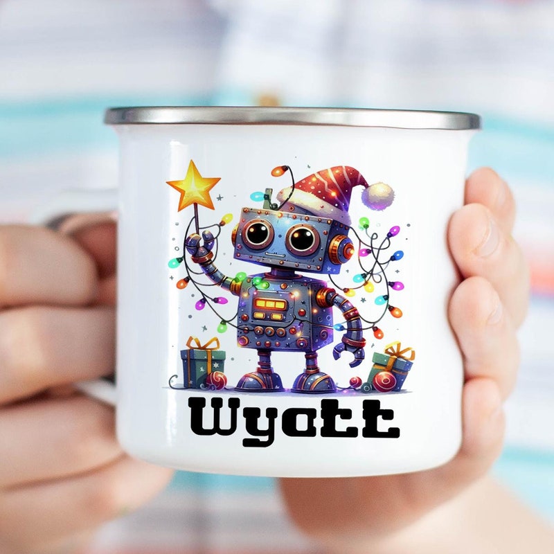 Robot Mug - Etsy
