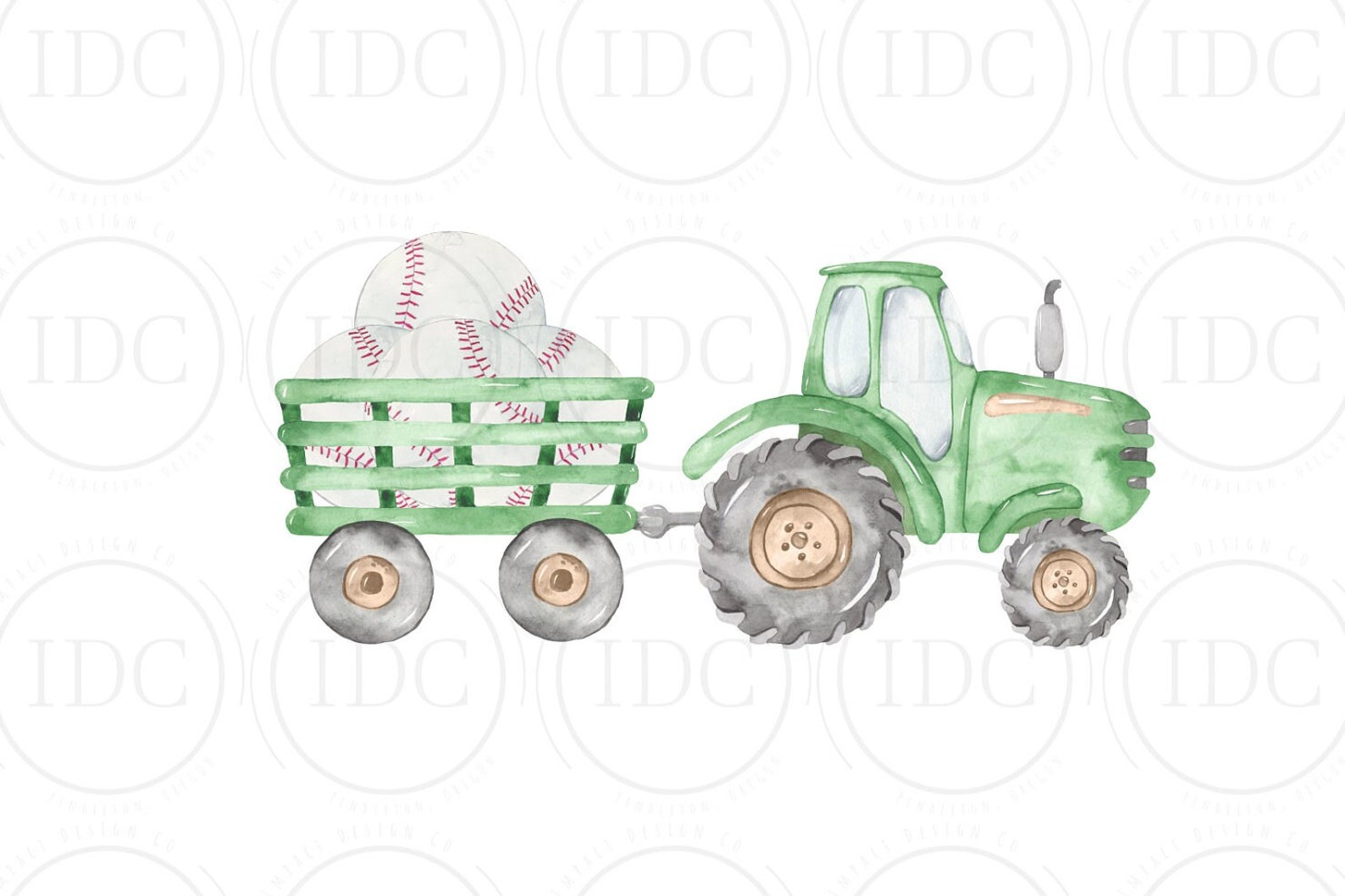 Sport Tractor PNG Baseball Tractor PNG Green Tractor PNG | Etsy