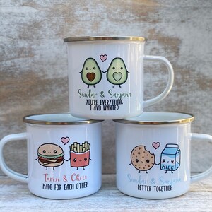 Personalized Couple Mugs Engagement Gift for Him Personalized Gift for ...