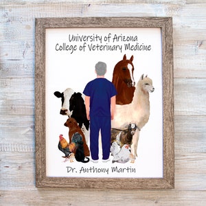Veterinary Wall Art Veterinaty Graduation Gift Veterinary Wall Hanging ...