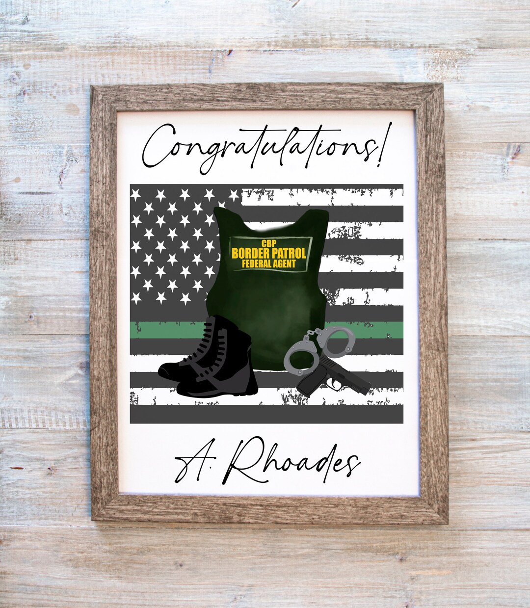 Police Officer Gifts Police Graduation Gift Personalized Prints ...