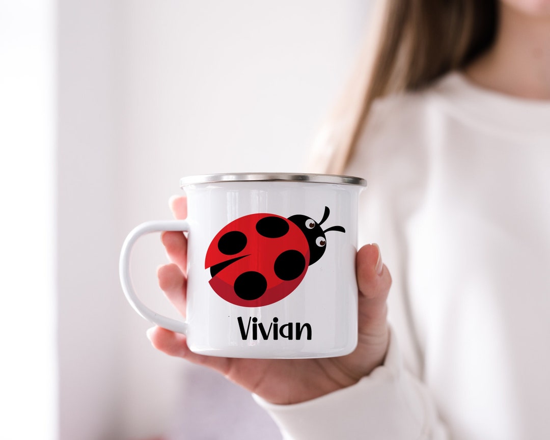 Ladybug Mug Kids Mug Bug Mug Insect Personalized Gift for Kids Birthday ...