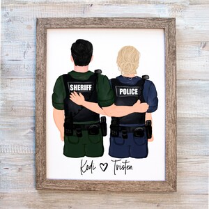 Border Patrol Gifts Couples Custom Print Police Officer Gifts Border ...