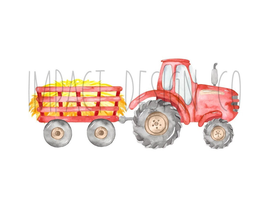 Red Farm Tractor PNG Kids Red Tractor Farm PNG Kids Tractor PNG Red ...