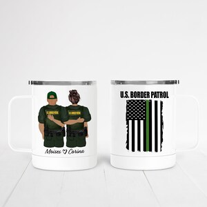 Border Patrol Gifts Police Officer Tumbler Personalized Police Gifts ...
