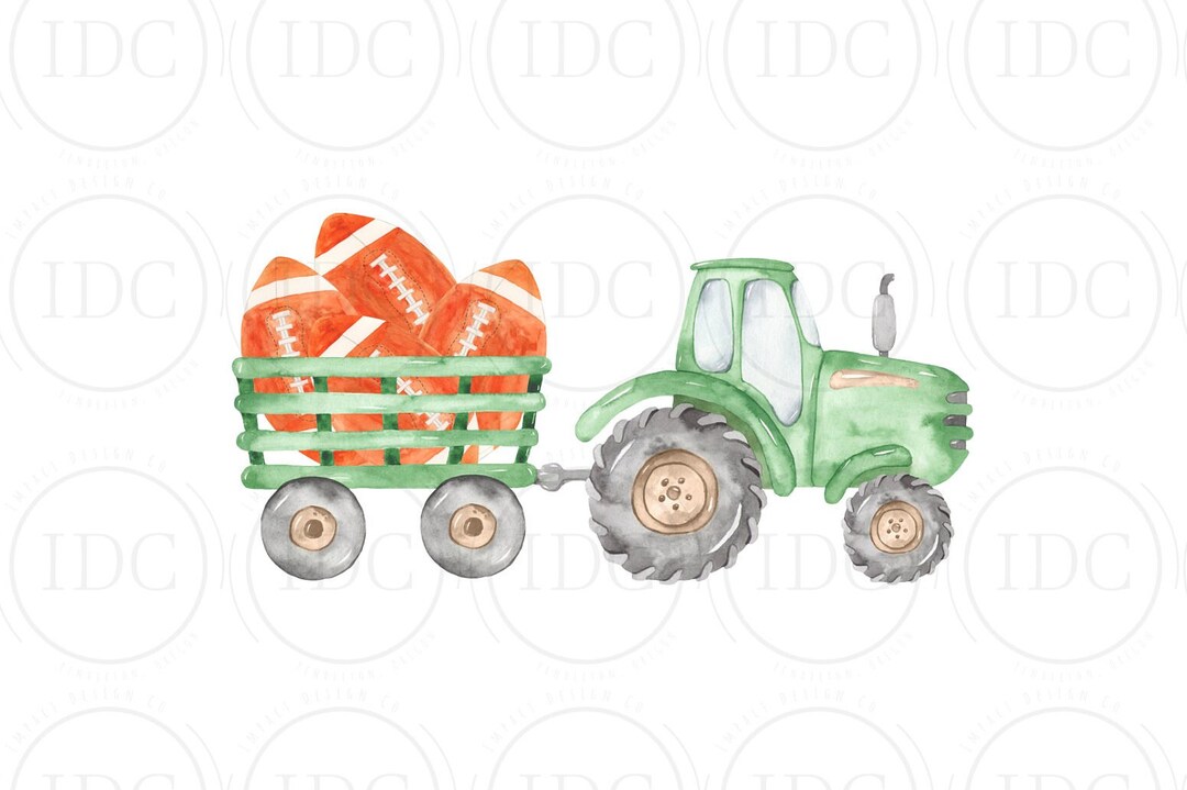 Football Tractor PNG Sport Tractor PNG Fall Tractor PNG Green Tractor ...