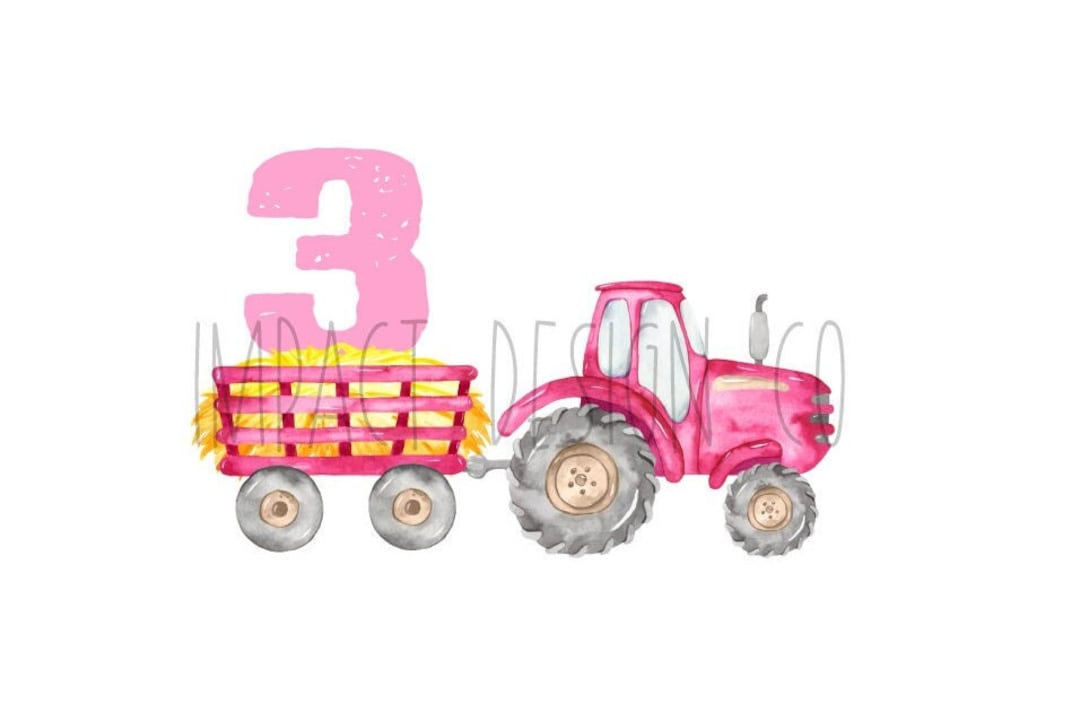 Granja cumpleaños Tractor PNG Niños Granja Tractor PNG Niños Tractor ...