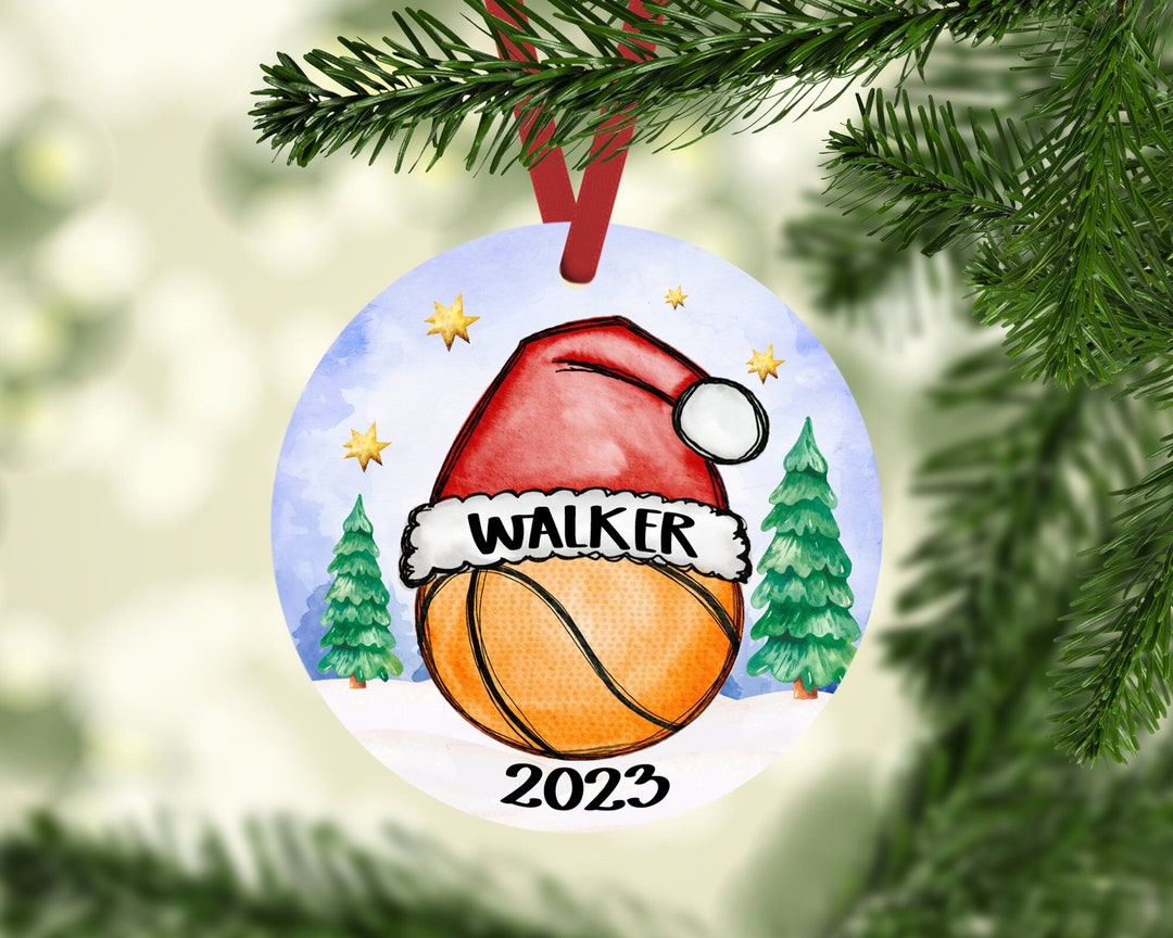 Basketball Christmas Ornaments Personalized Kids Christmas Ornaments ...