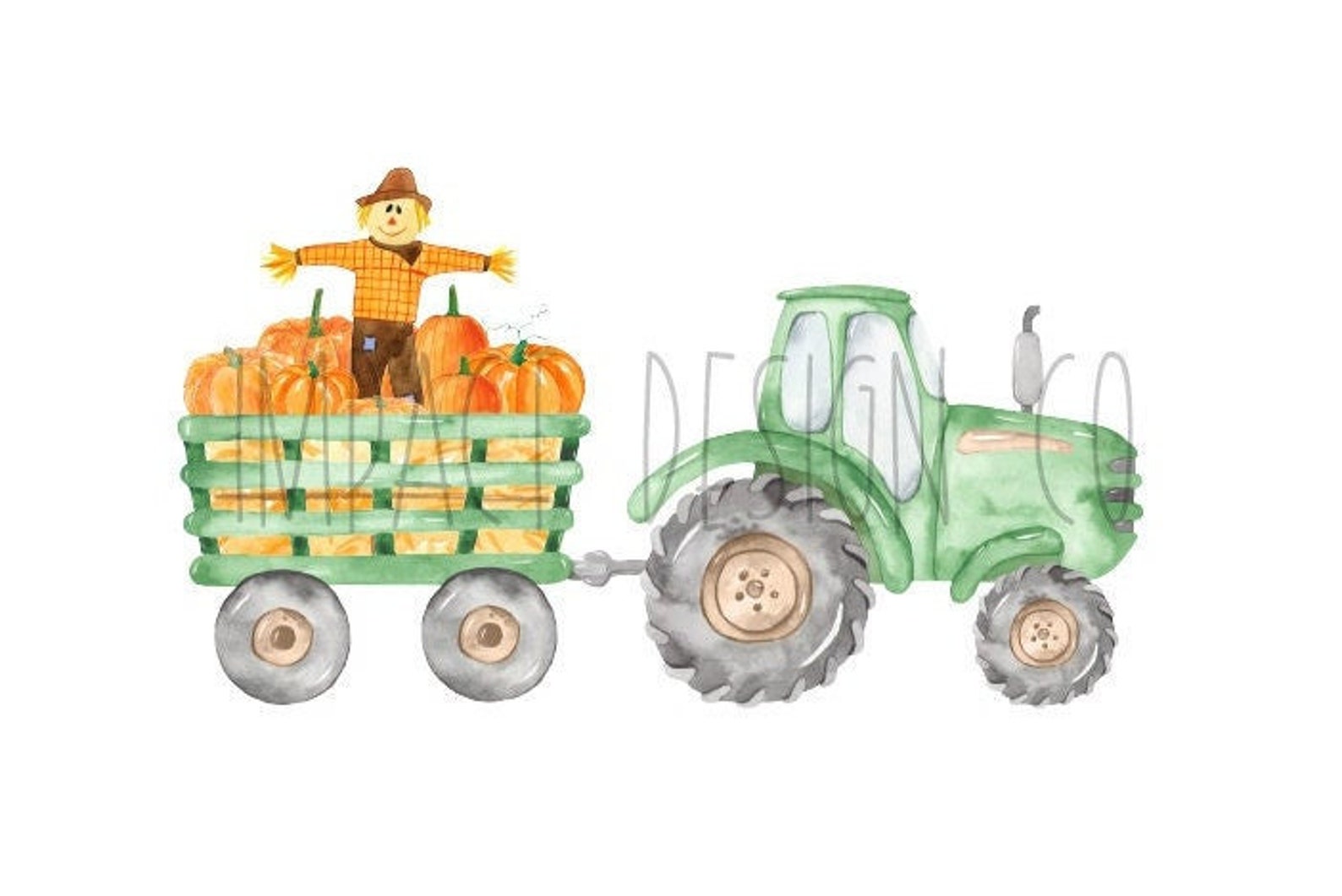 Fall Thanksgiving Tractor PNG Kids Fall Tractor PNG Fall Kids PNG ...