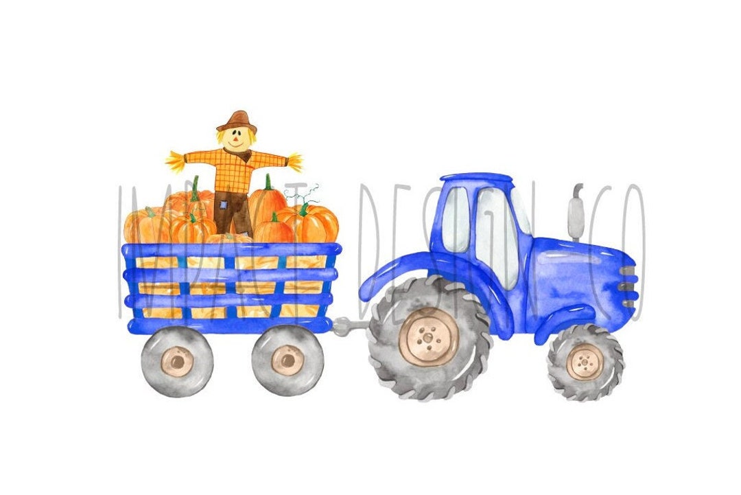 Fall Thanksgiving Tractor PNG Kids Fall Tractor PNG Fall Kids PNG ...