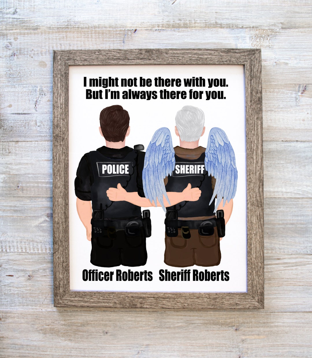 Police Officer Gifts Family Memorial Gift for Him Personalized Memorial ...