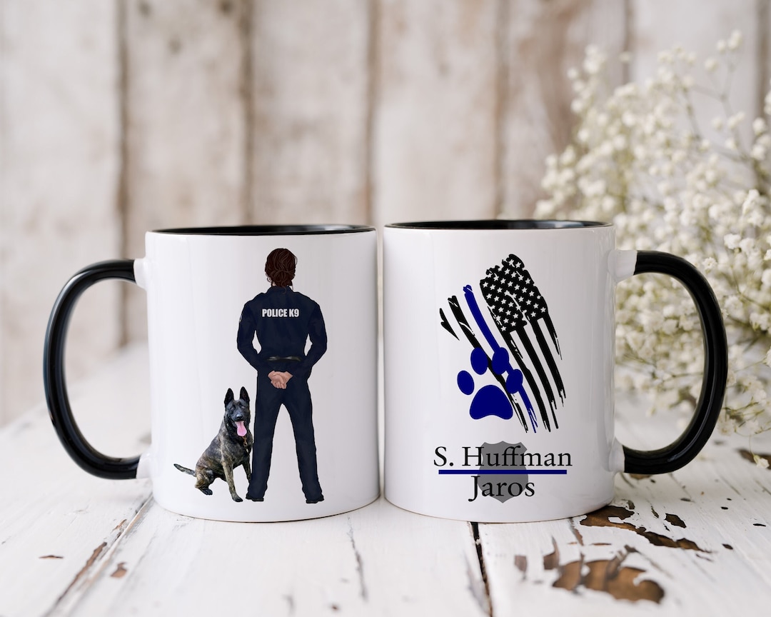 K9 Police Officer Gifts | Thin Blue Line Mug | Personalized Police ...