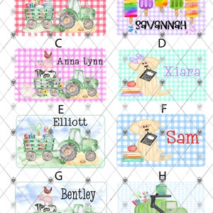 Personalized Pencil Box Labels School Supplies Decal Kids Pencil Box ...