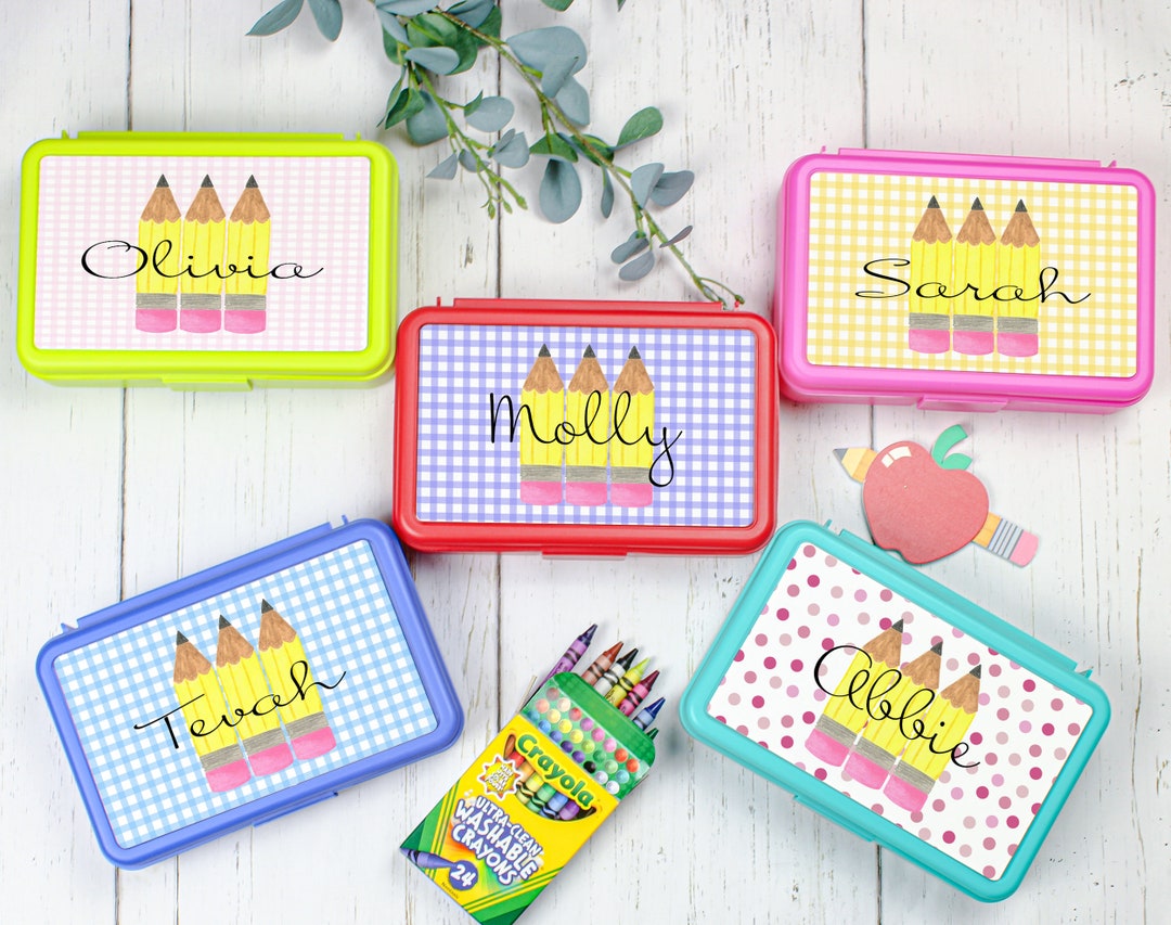 Personalized Pencil Box Kids School Supplies Back to School ...
