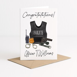 Sheriff Gift Cards, Deputy Police Officer Personalized Graduation ...