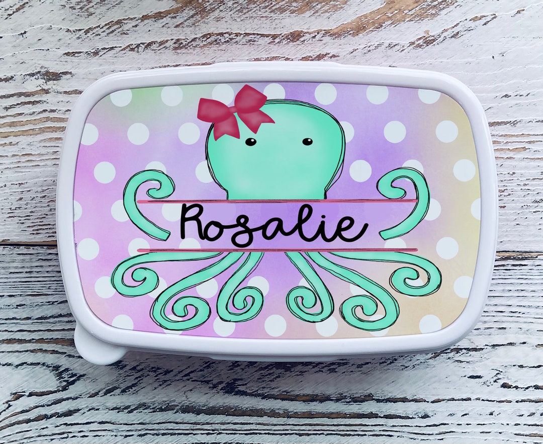 Personalized Snack Box Kids Personalized Octopus School Supplies Back ...