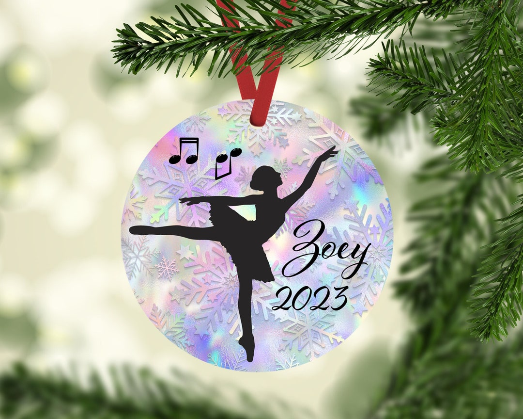 Personalized Ballet Christmas Ornaments Kids Dance Ornament Stocking ...