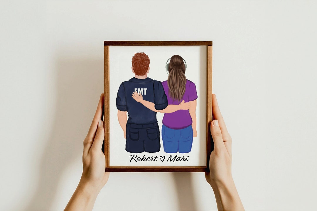 Dispatcher Gifts Police, EMT Gifts, Paramedic Wall Art Couples Gift ...